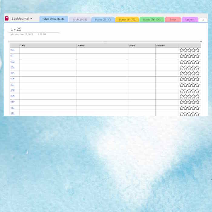 OneNote Book Journal - Laura Earnest